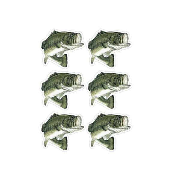 Design | Bass Fish Laminated Vinyl Stickers 282 | Poshmark